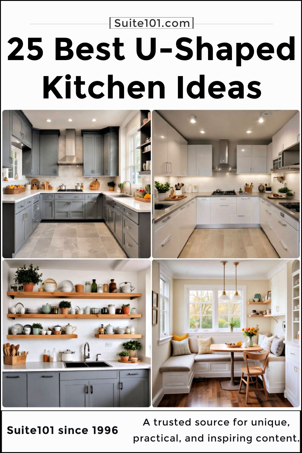 25 U-Shaped Kitchen Ideas for A Functional Layout