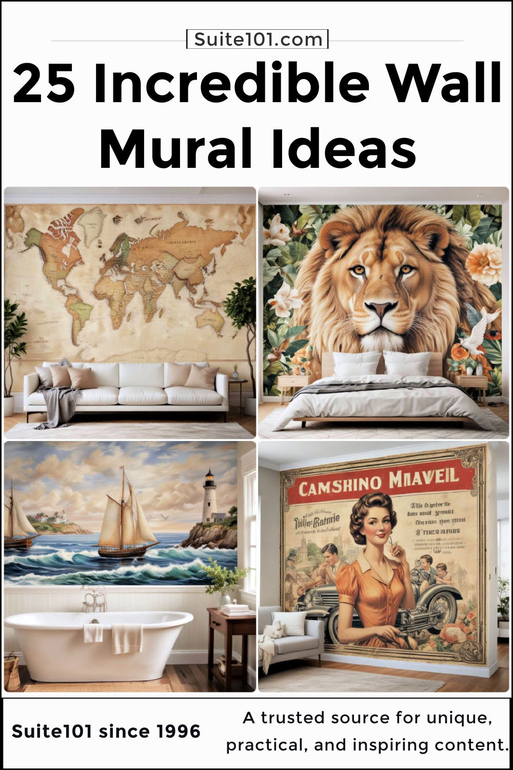 25 Wall Mural Ideas to Enhance Your Interior Design