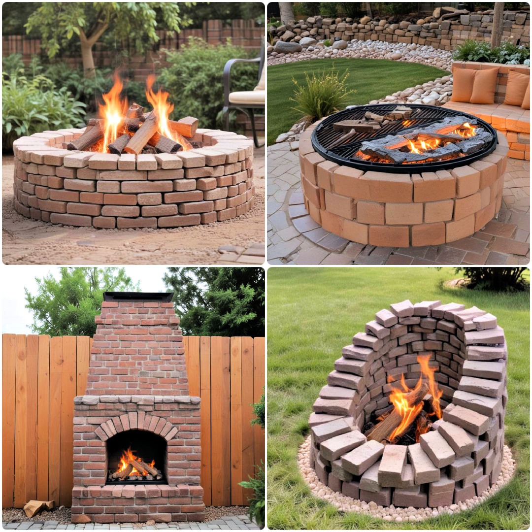 25 Brick Fire Pit Ideas That Will Impress Your Guests