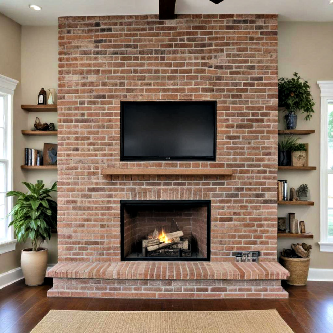 40 Brick Fireplace Ideas To Cozy up Your Home