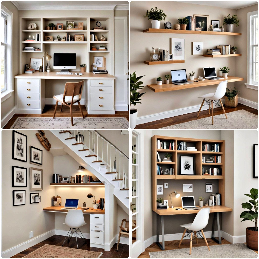 25 Built-in Desk Ideas for a Clutter-Free Home Office