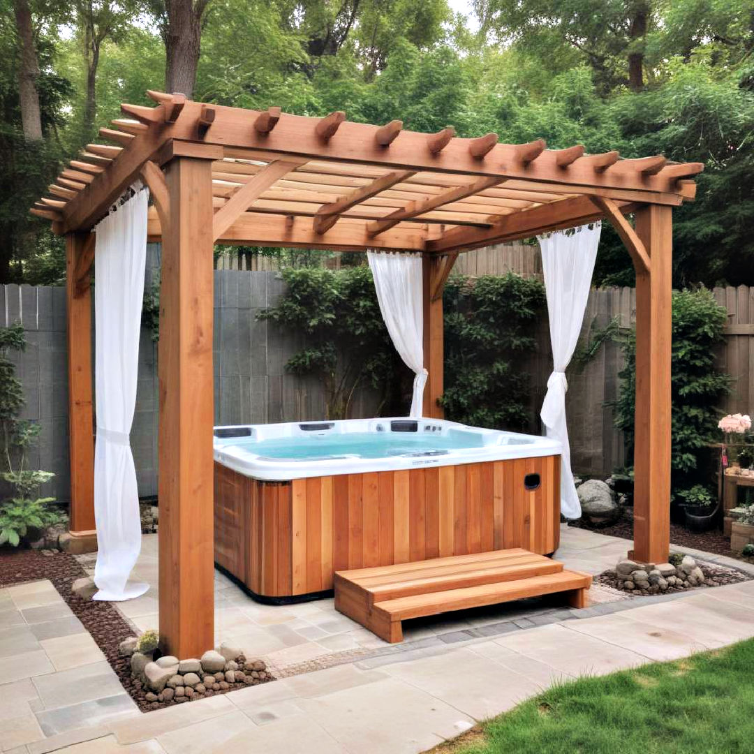 25 Backyard Hot Tub Privacy Ideas That Block Prying Eyes