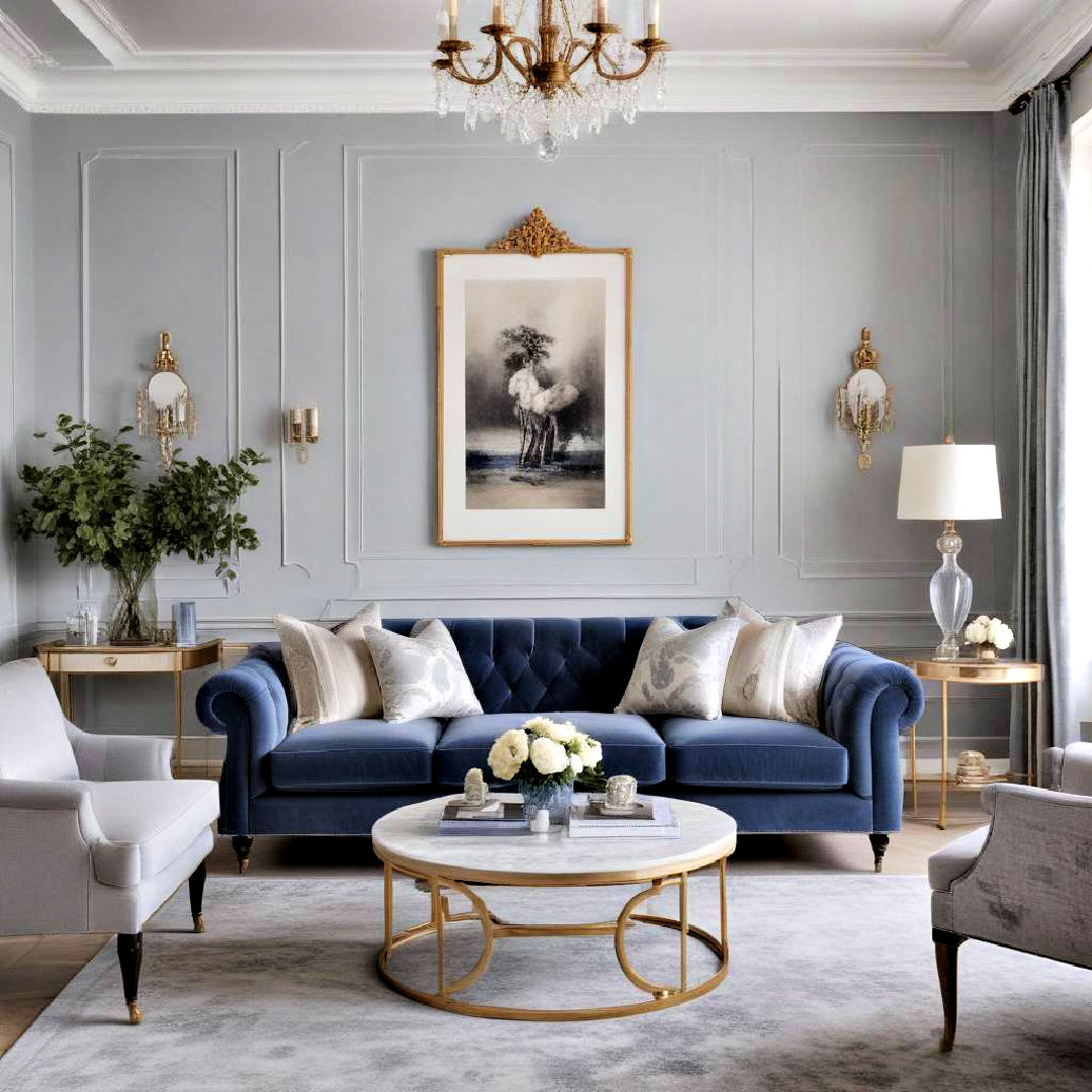 25 Blue and Grey Living Room Ideas for a Trendy Space