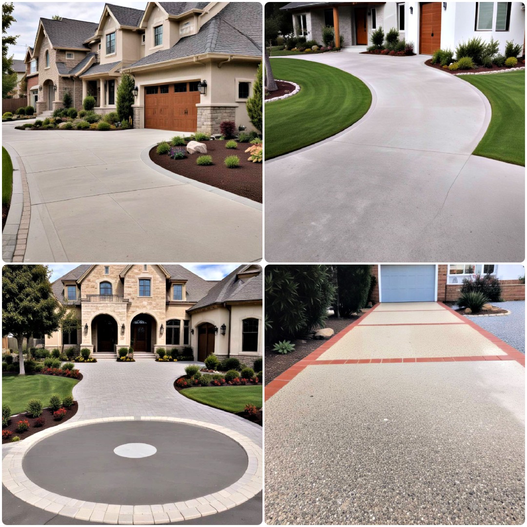 25 Concrete Driveway Ideas for Every Home Style