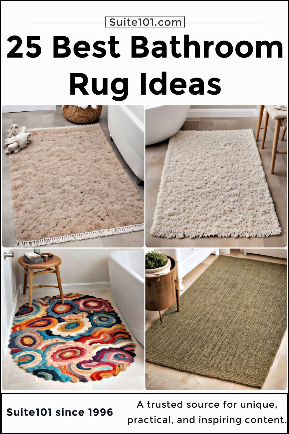 25 Bathroom Rug Ideas for Ultimate Comfort and Style