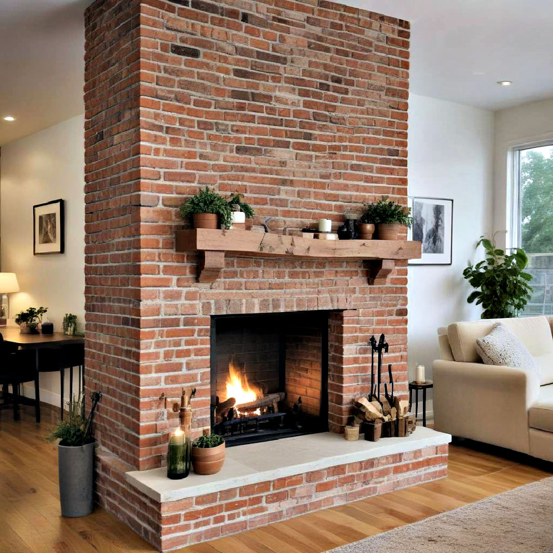 40 Brick Fireplace Ideas To Cozy up Your Home