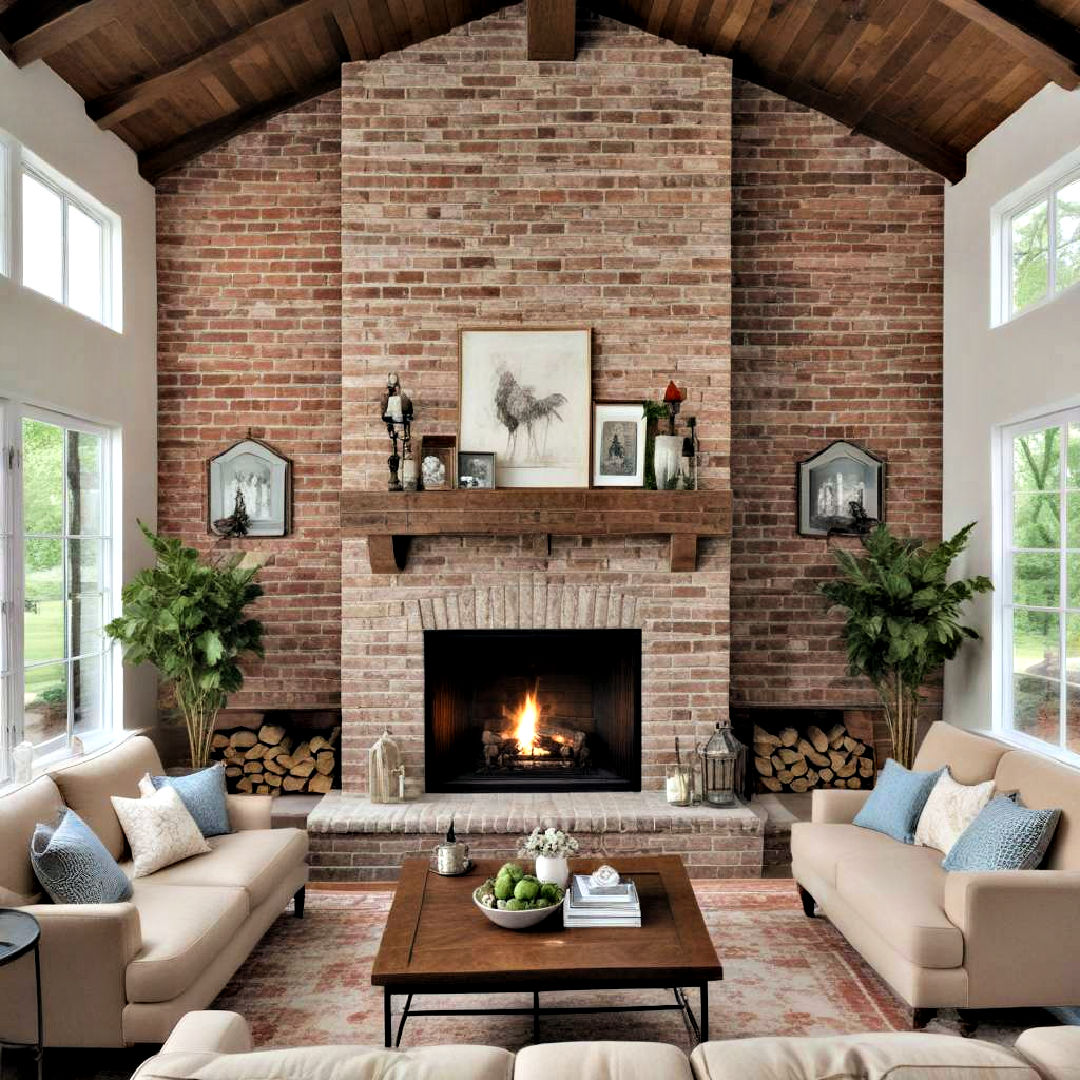 40 Brick Fireplace Ideas To Cozy up Your Home