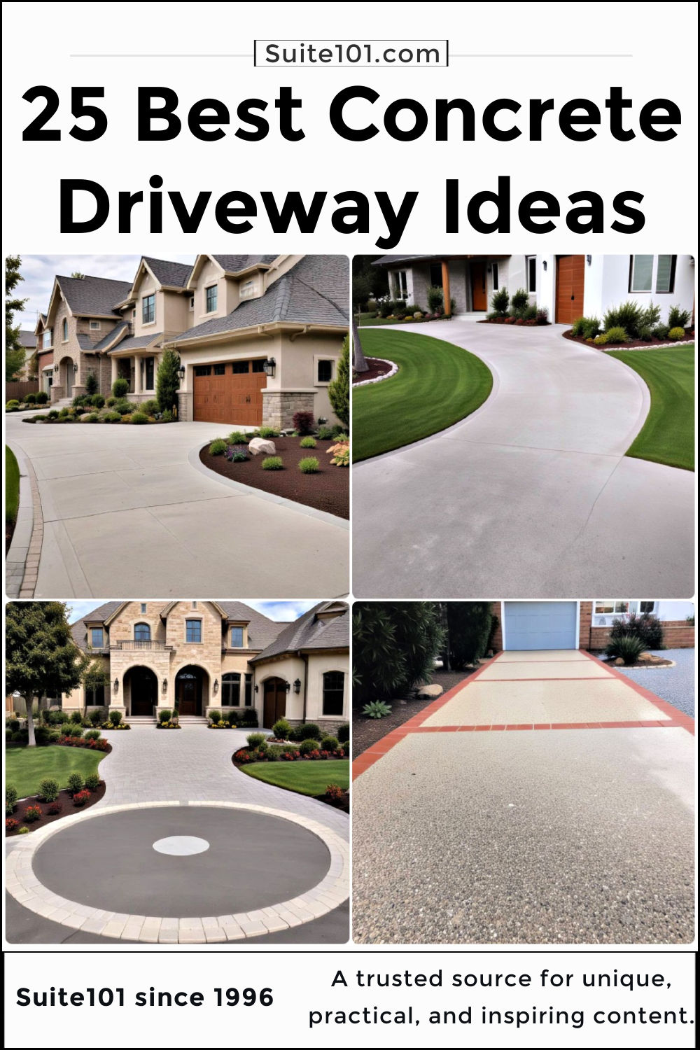 25 Concrete Driveway Ideas for Every Home Style