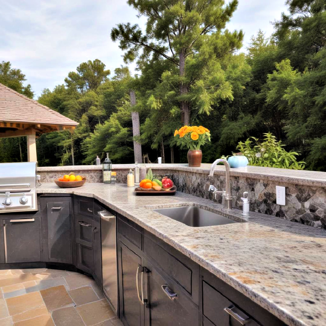 20 Outdoor Kitchen Countertop Ideas To Consider