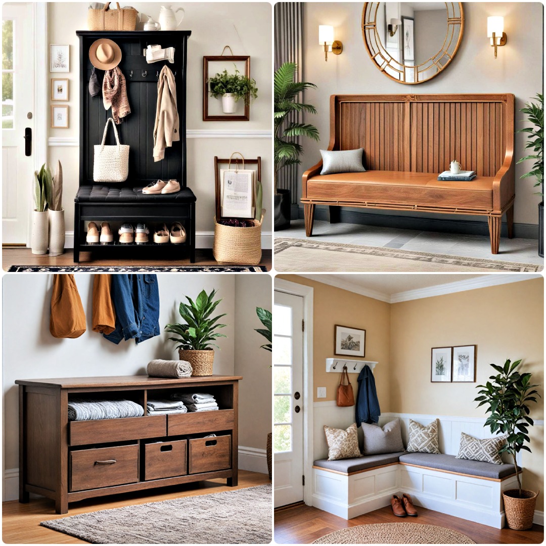 25 Entryway Bench Ideas That Combine Style and Storage