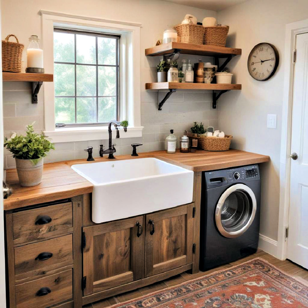 25 Rustic Laundry Room Ideas That Never Go Out of Style