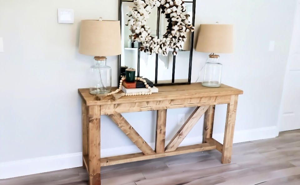 DIY Console Table To Maximize Space & Style