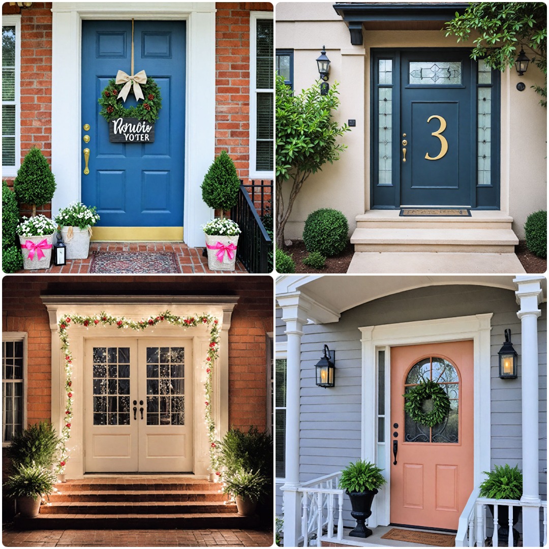 30 Front Door Decor Ideas To Spruce Up Your Entryway
