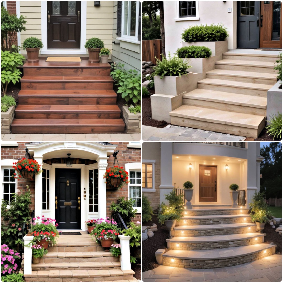 30 Front Step Ideas To Level Up Your Curb Appeal