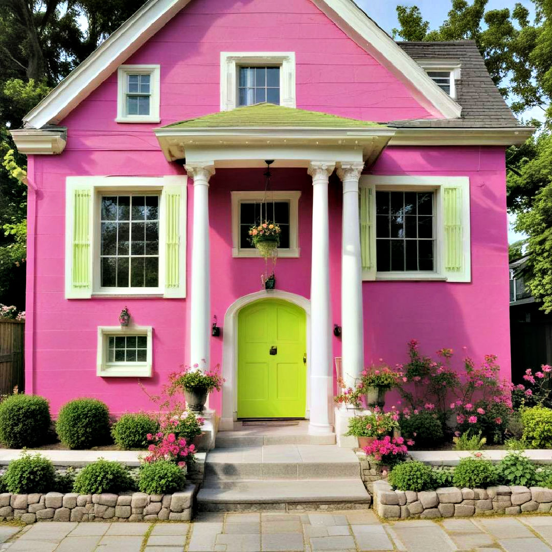 15 Cute Pink House Exterior Ideas for a Charming Home