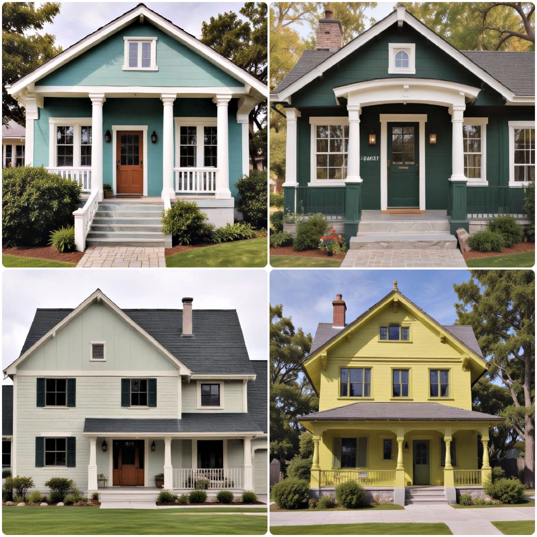 20 Green Exterior House Colors for an Elegant Home