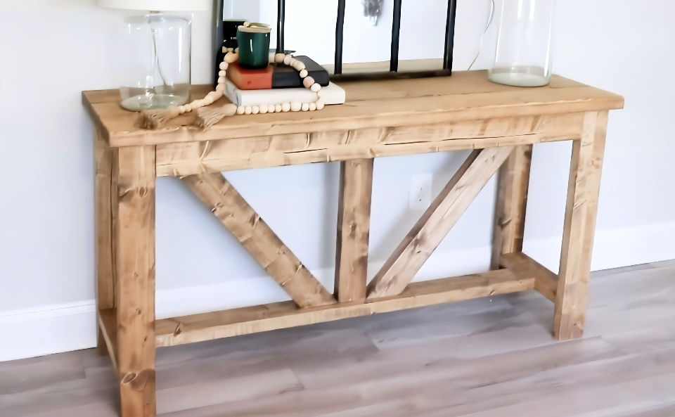 DIY Console Table To Maximize Space & Style