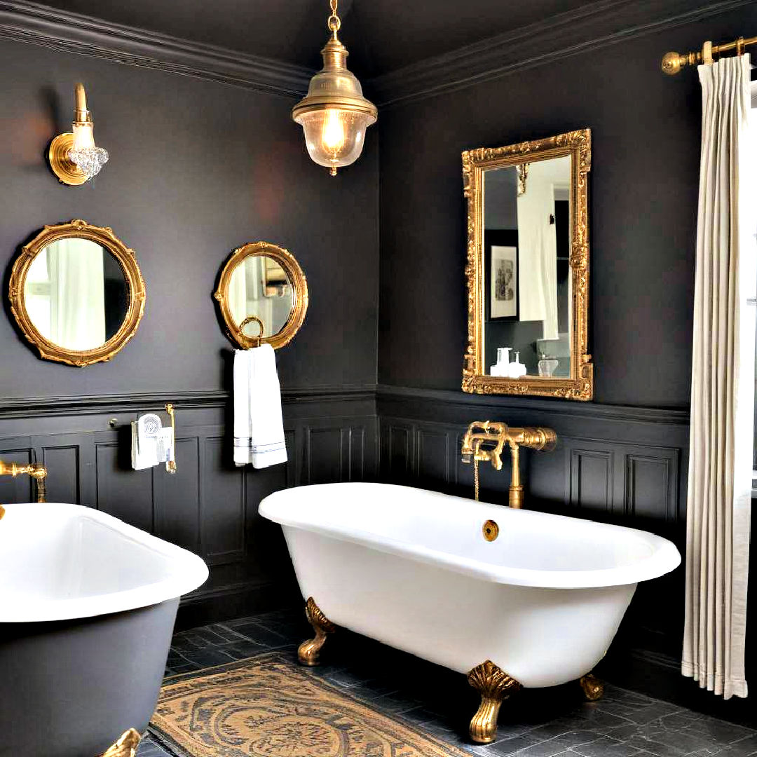 30 Dark Bathroom Ideas That Prove Dark Can Be Chic