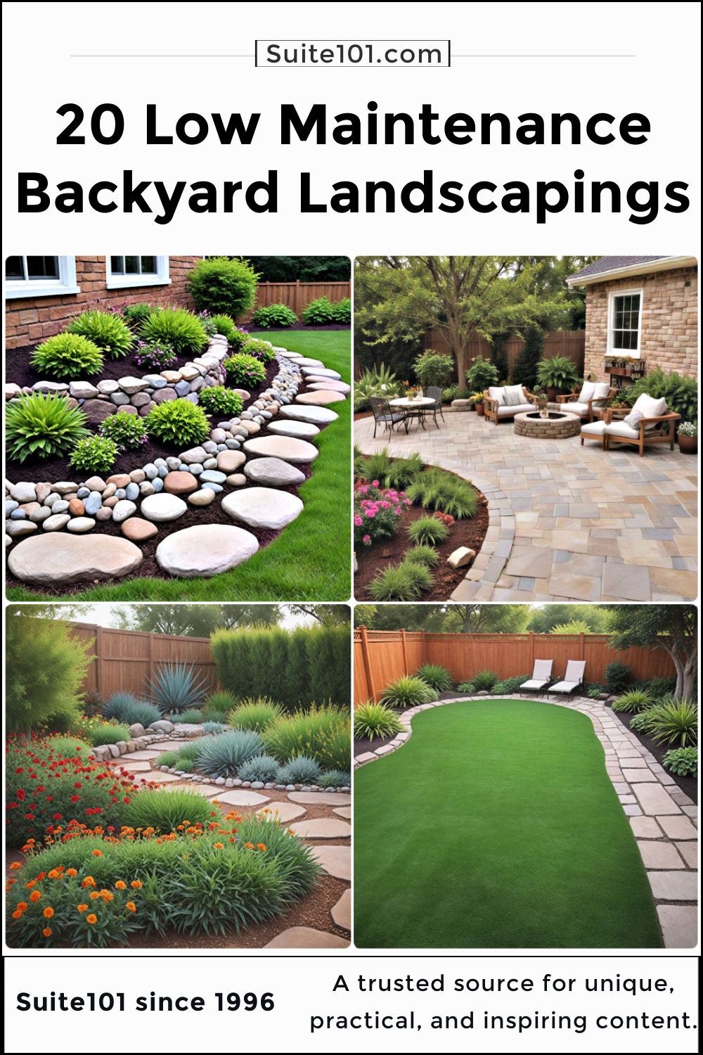 20 Low Maintenance Backyard Landscaping Ideas to Copy