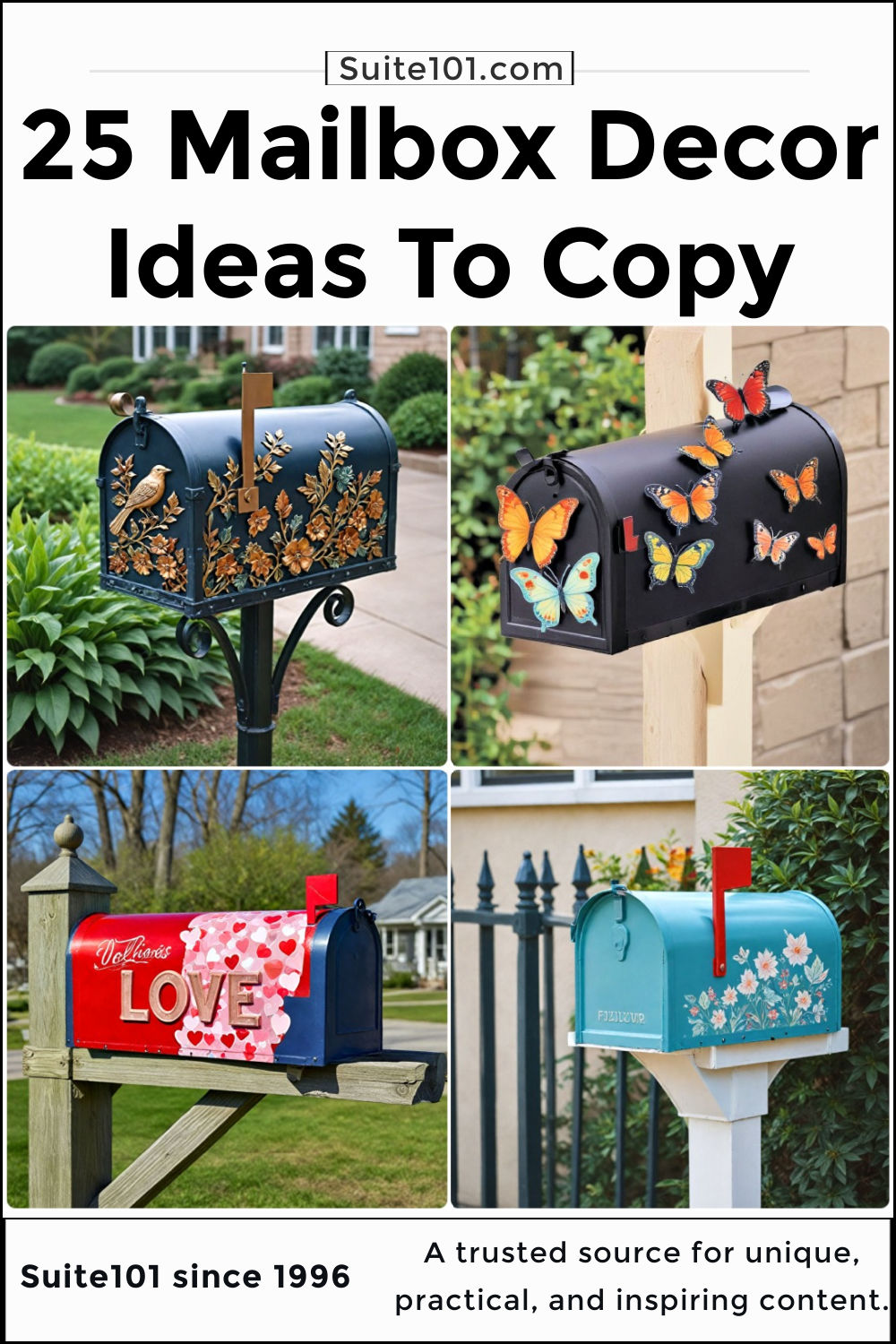 25 Mailbox Decor Ideas to Spruce Up Your Curb Appeal