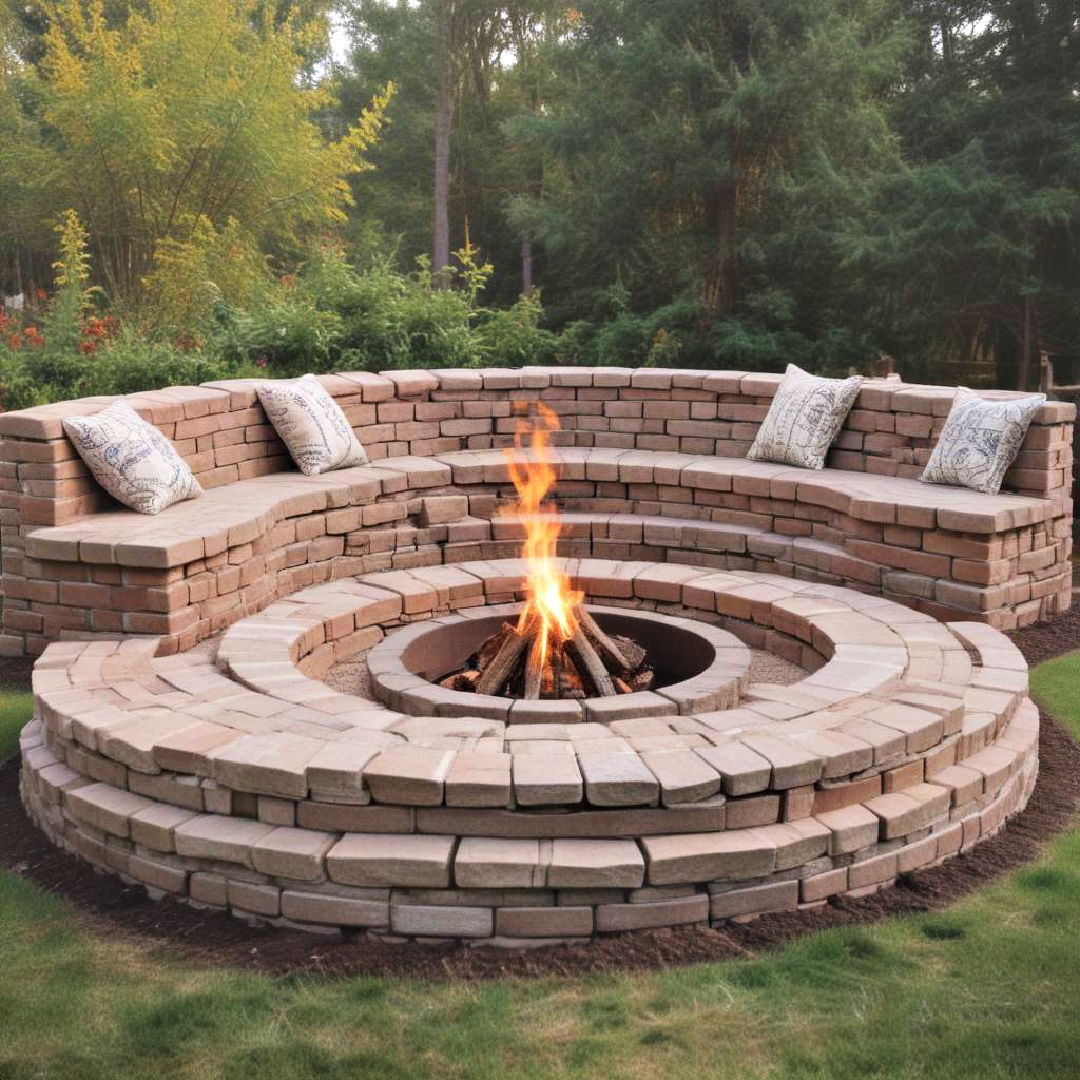 25 Brick Fire Pit Ideas That Will Impress Your Guests