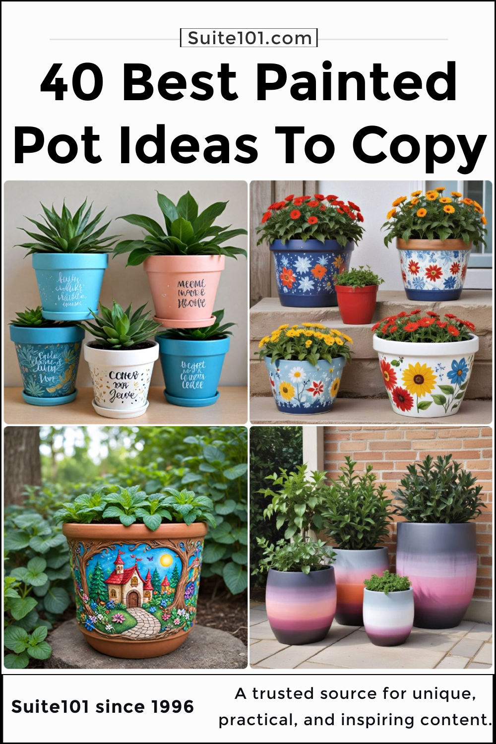 40 Painted Pot Ideas That Will Spruce Up Your Plants