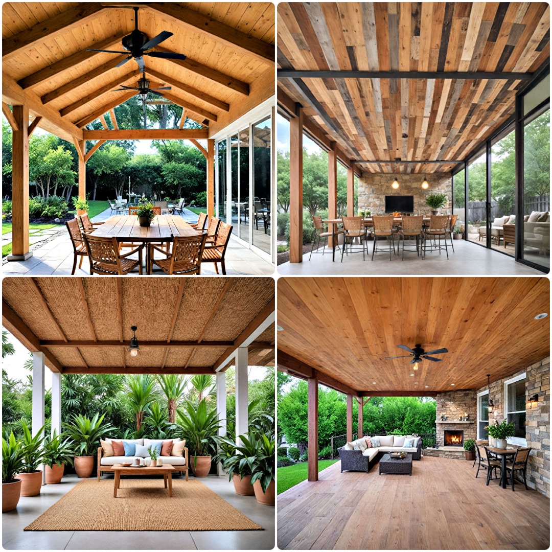 30 Patio Ceiling Ideas to Add Wow Factor from Above