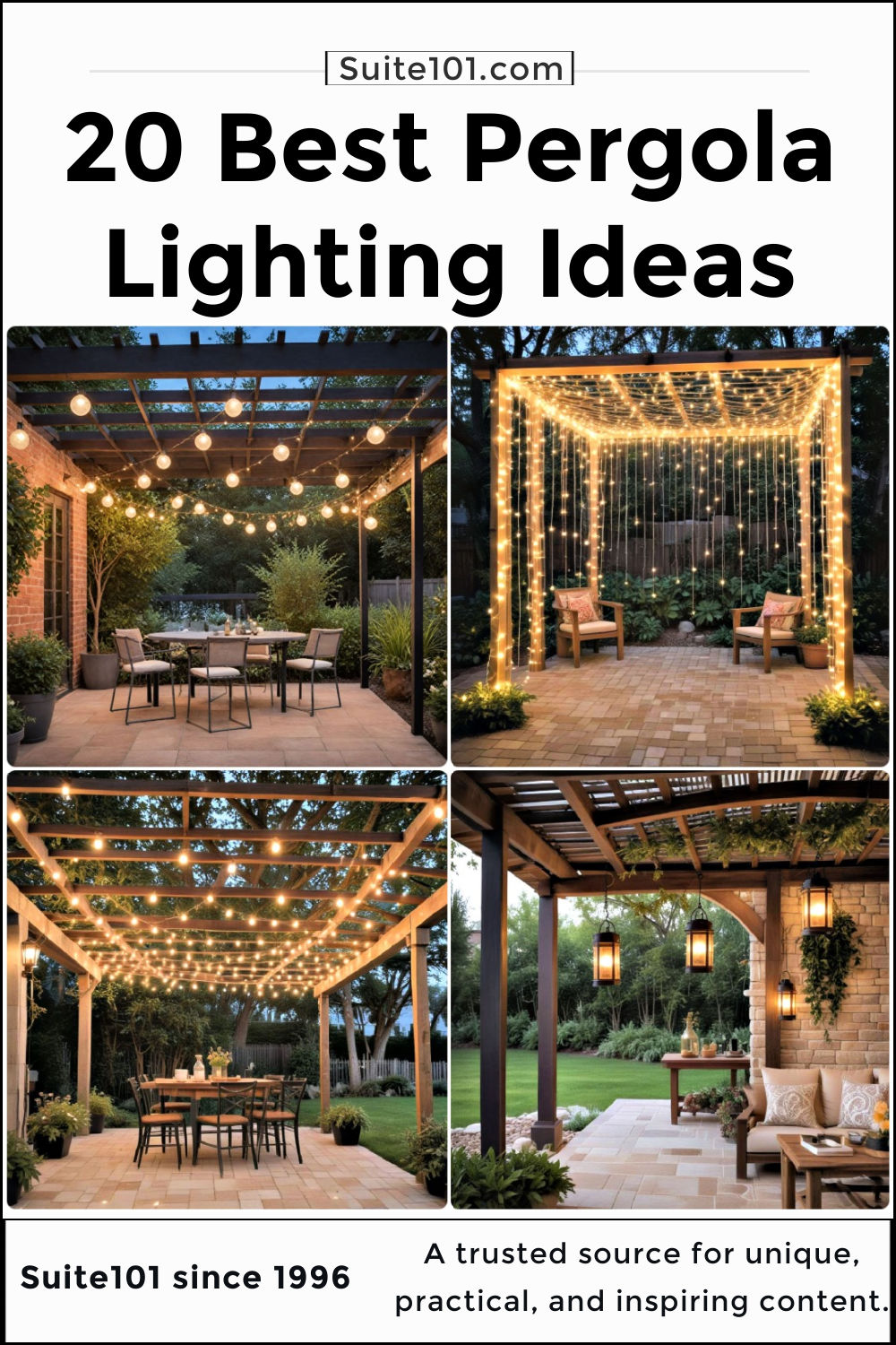 20 Pergola Lighting Ideas To Brighten Your Backyard