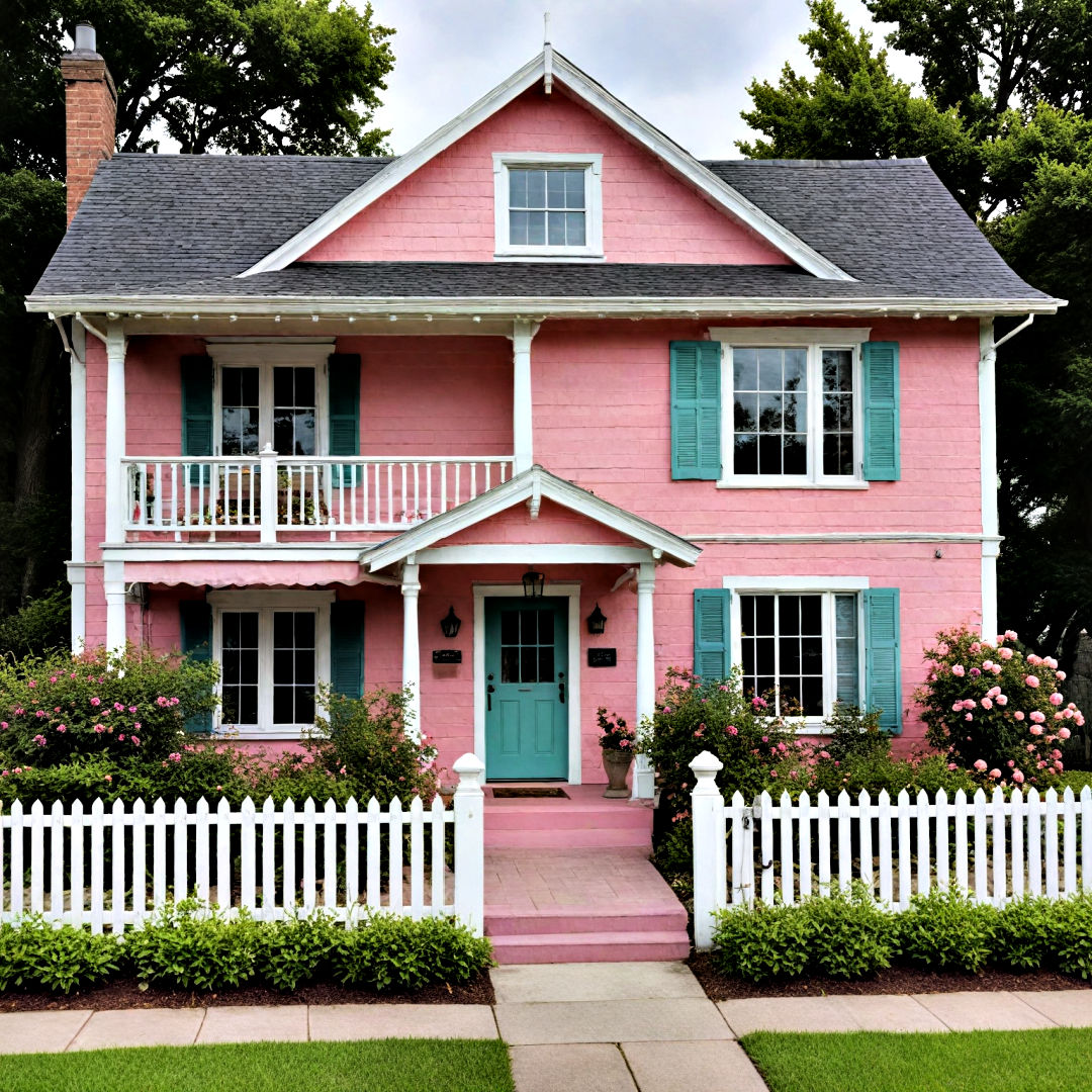 15 Cute Pink House Exterior Ideas for a Charming Home