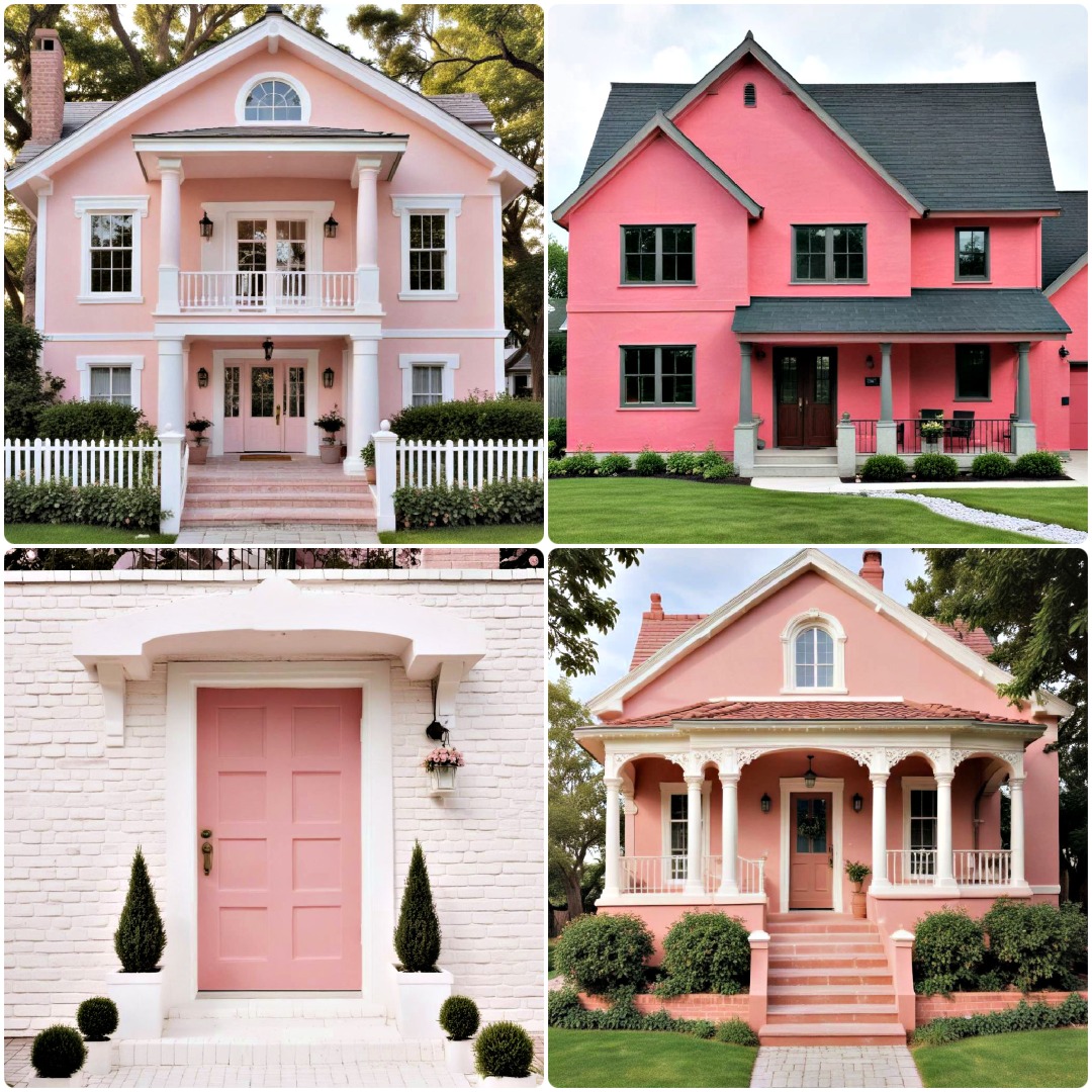15 Cute Pink House Exterior Ideas for a Charming Home