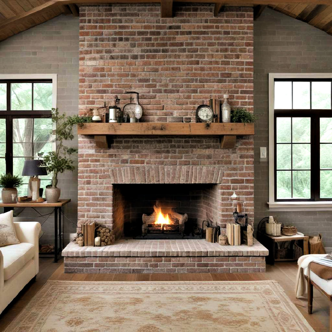 40 Brick Fireplace Ideas To Cozy up Your Home