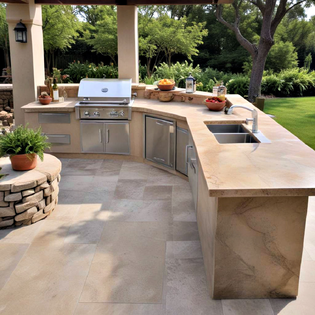 20 Outdoor Kitchen Countertop Ideas To Consider