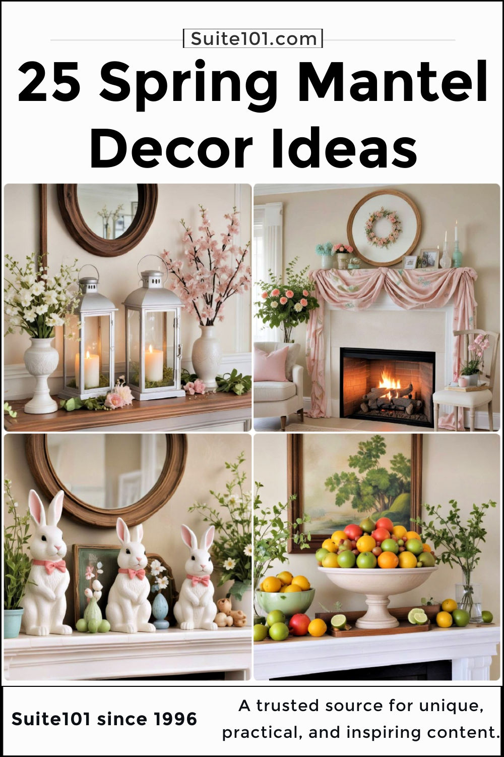 25 Spring Mantel Decor Ideas To Welcome the Season