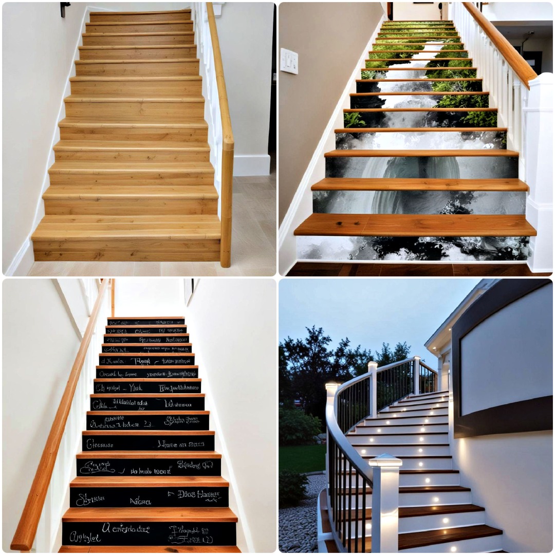 30 Stair Riser Ideas for a Stylish Staircase Look