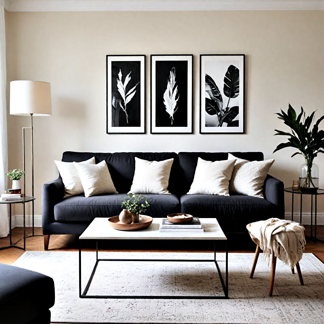 40 Black Couch Living Room Ideas for Modern Interiors