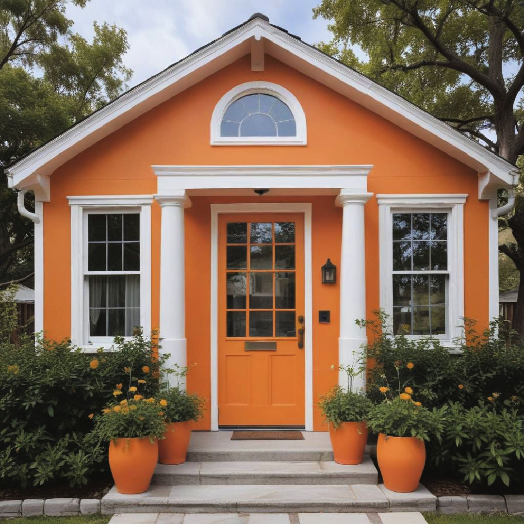 15 Orange House Exterior Ideas to Brighten Up Your Home