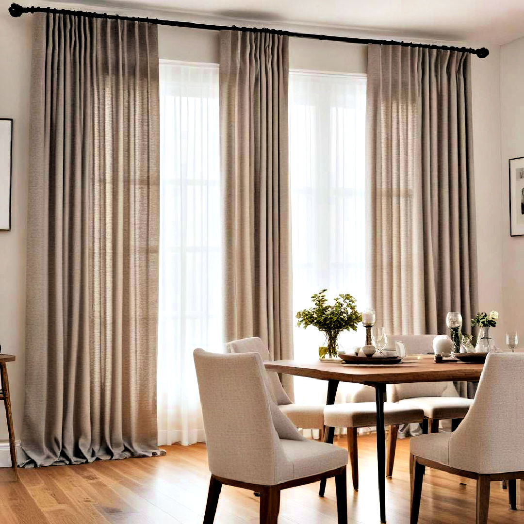 25 Dining Room Curtain Ideas to Match Your Decor