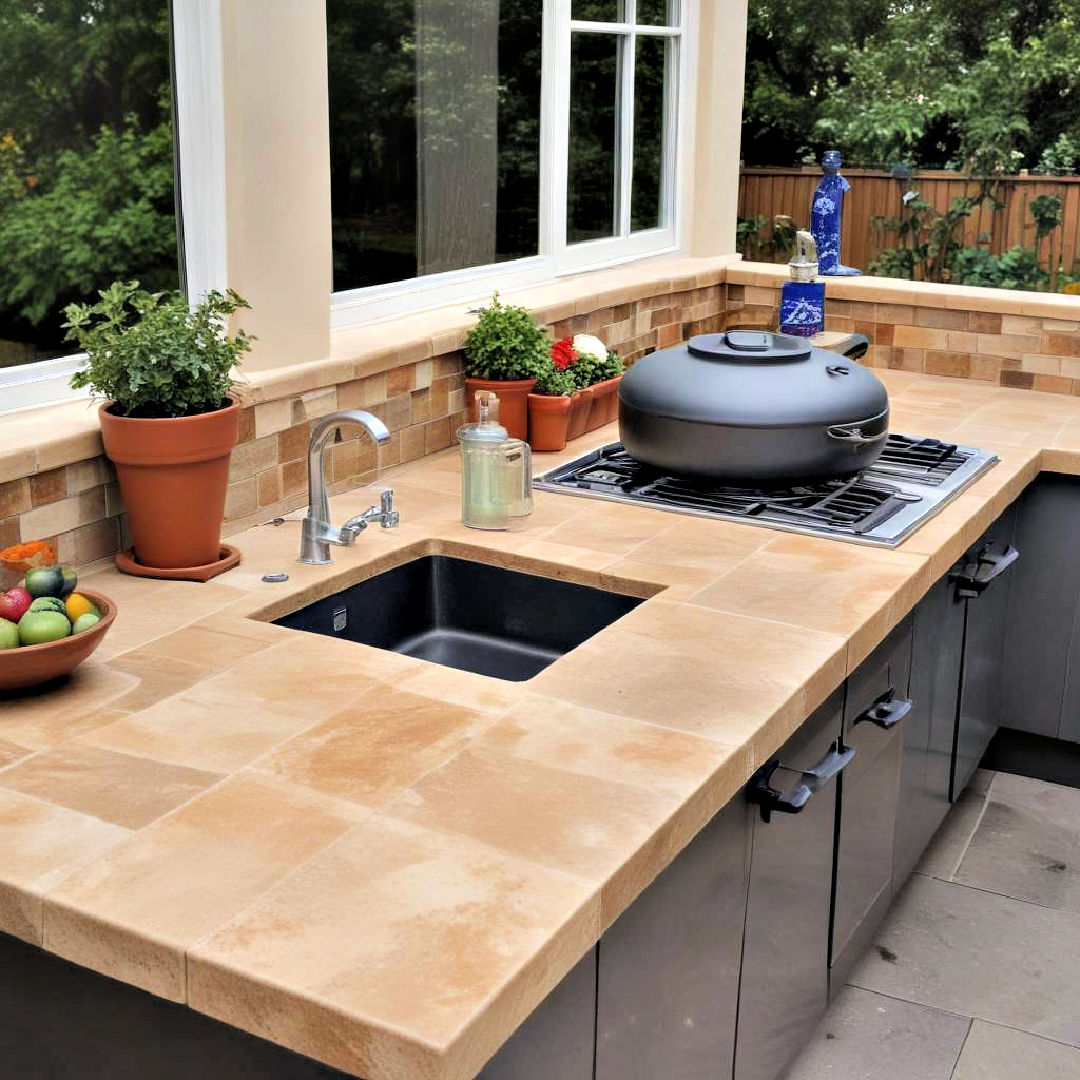 20 Outdoor Kitchen Countertop Ideas To Consider