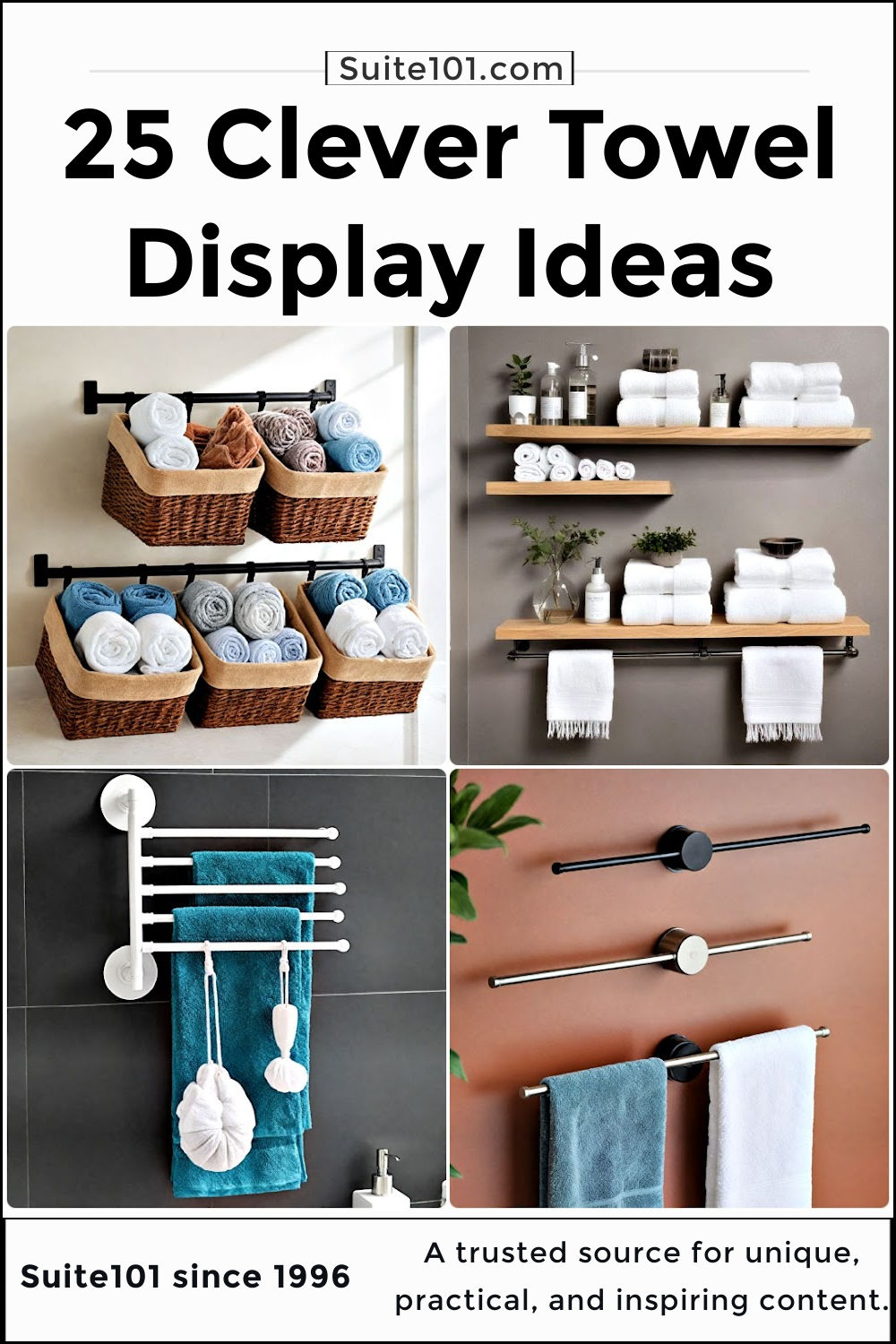 25 Towel Display Ideas for a Chic, Organized Bathroom