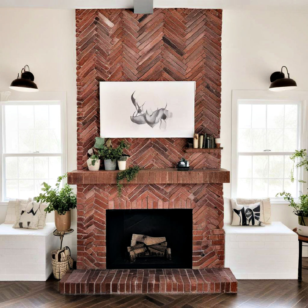 40 Brick Fireplace Ideas To Cozy up Your Home