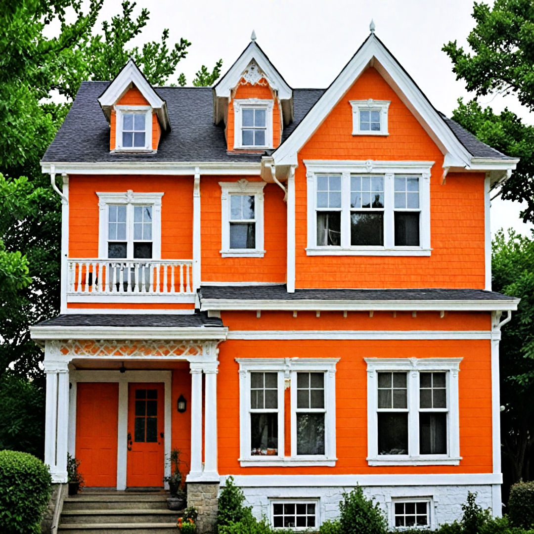 15 Orange House Exterior Ideas to Brighten Up Your Home