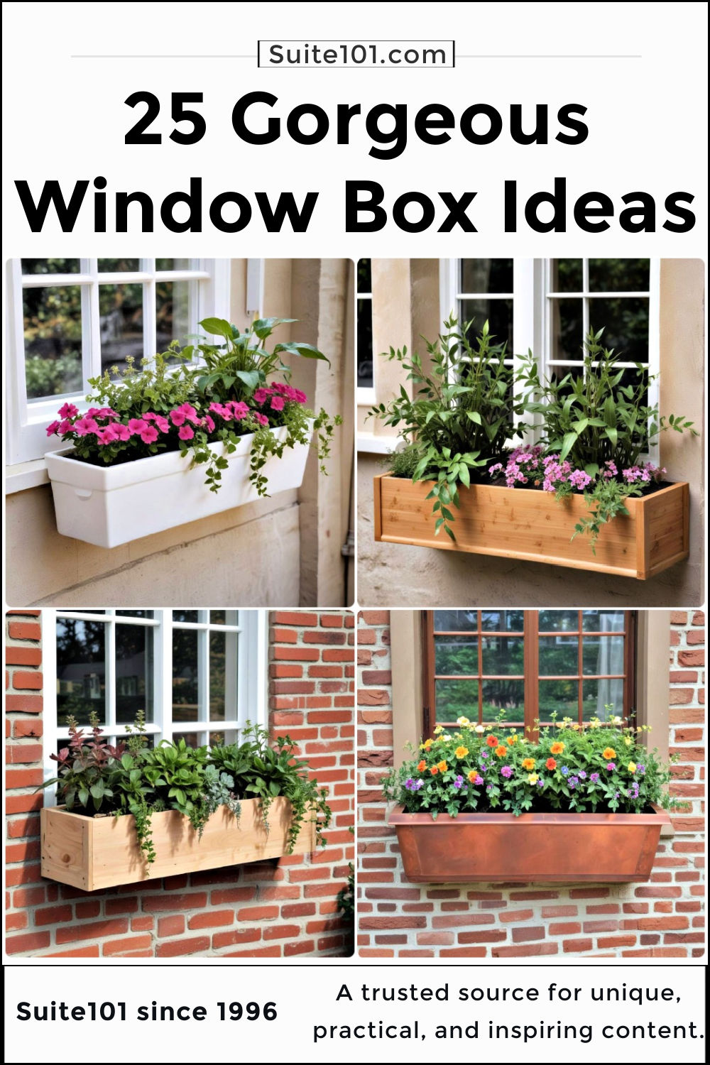 25 Window Box Ideas to Spruce Up Your Home's Exterior