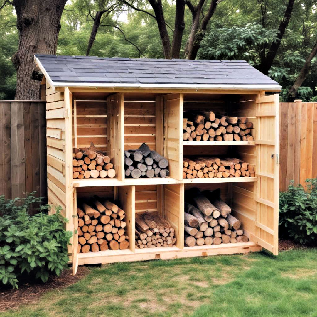 20 Wood Shed Ideas for Organized Wood Storing