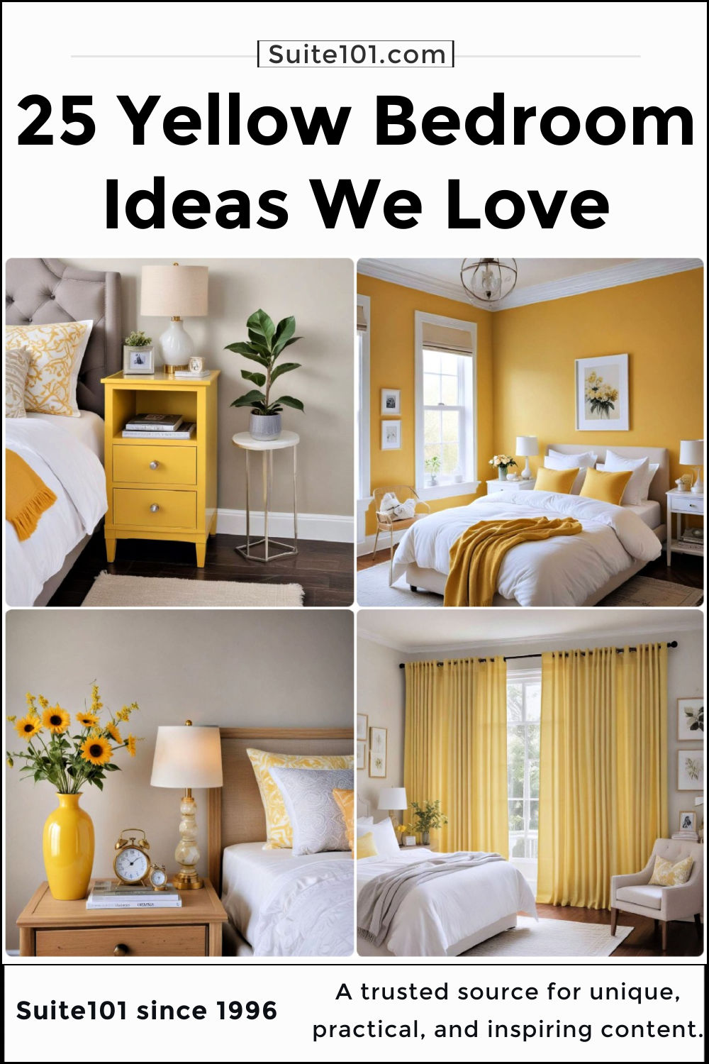 25 Yellow Bedroom Ideas That Will Brighten Your Day
