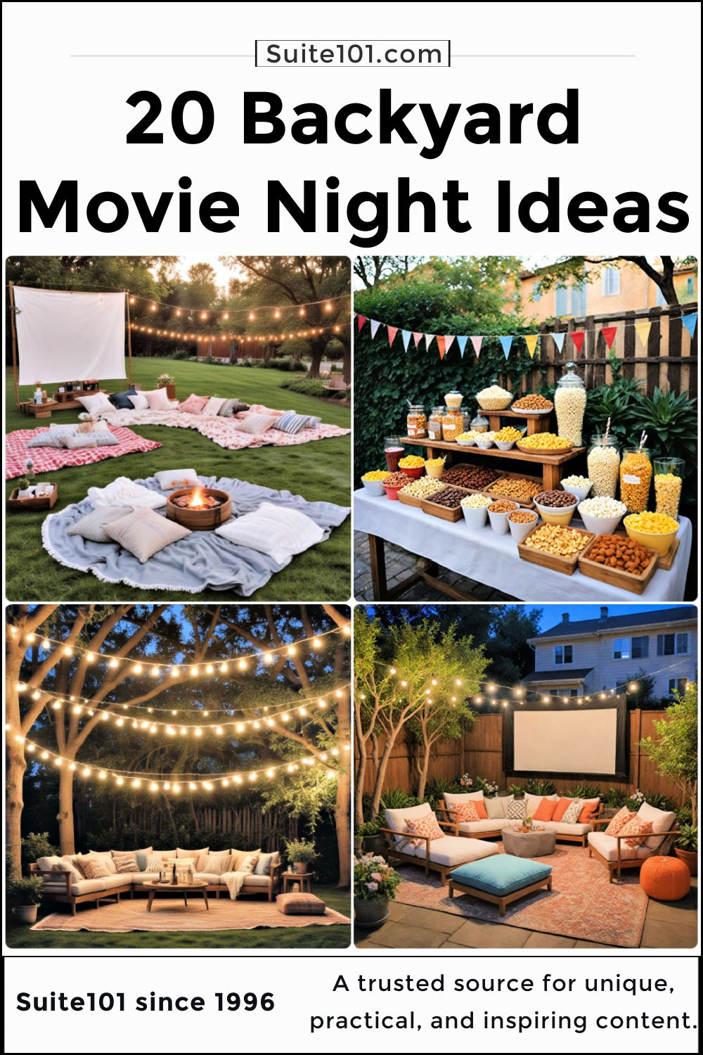 20 Backyard Movie Night Ideas for A Cozy Outdoor Setup