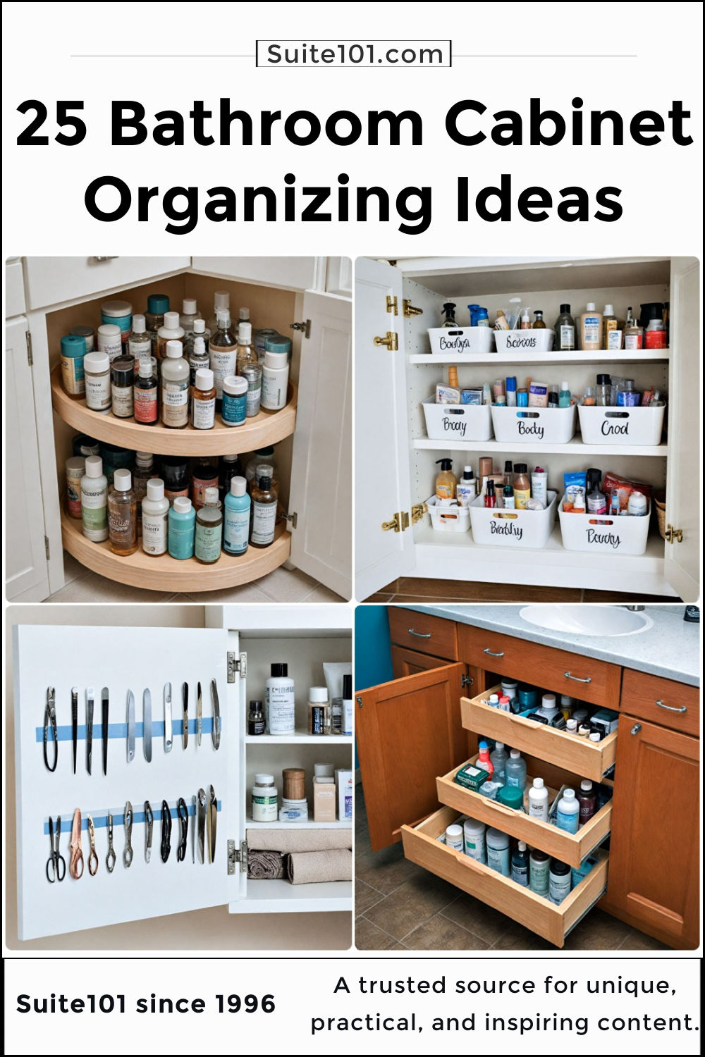 25 Bathroom Cabinet Organizing Ideas That Work