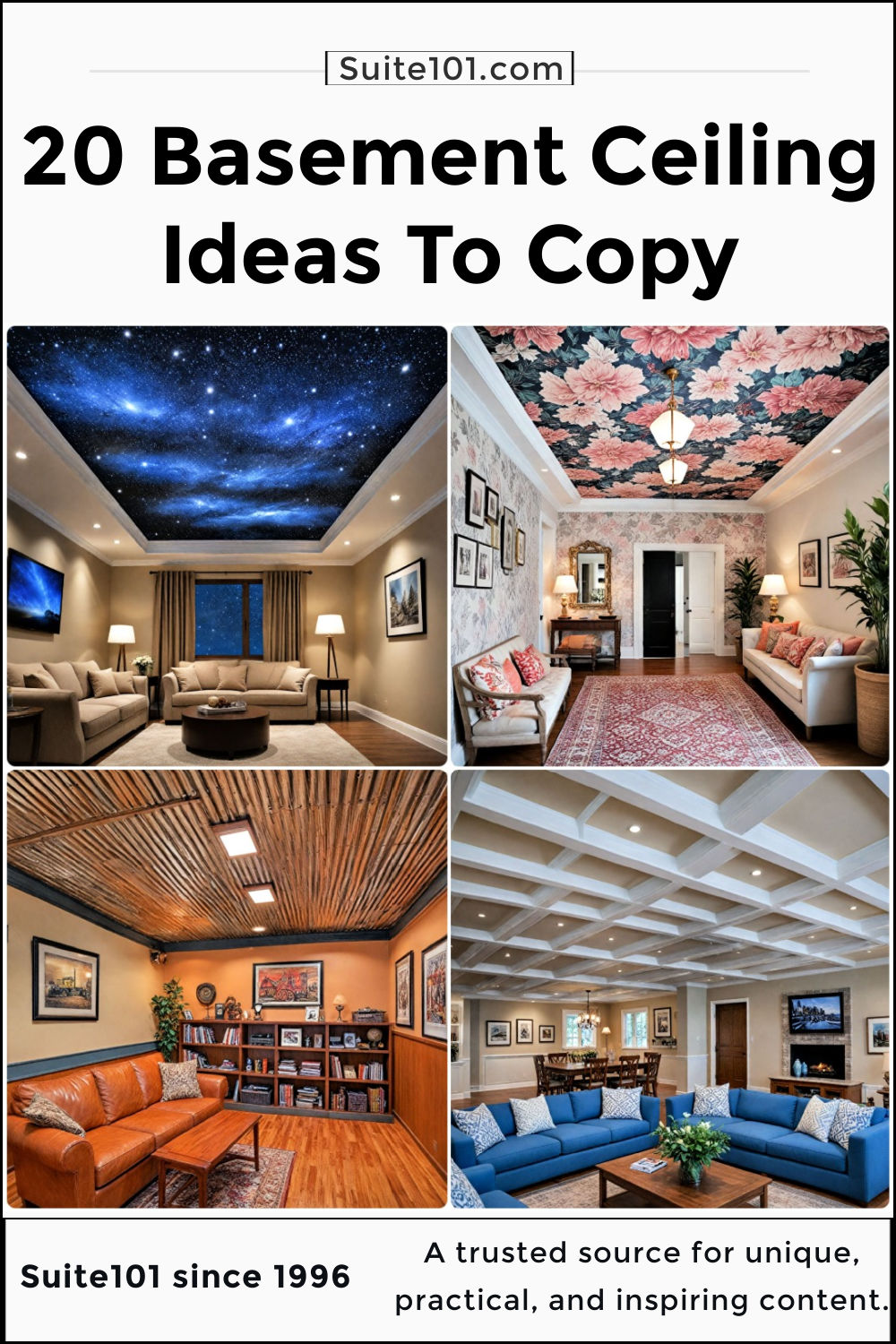 20 Basement Ceiling Ideas: From Traditional To Modern