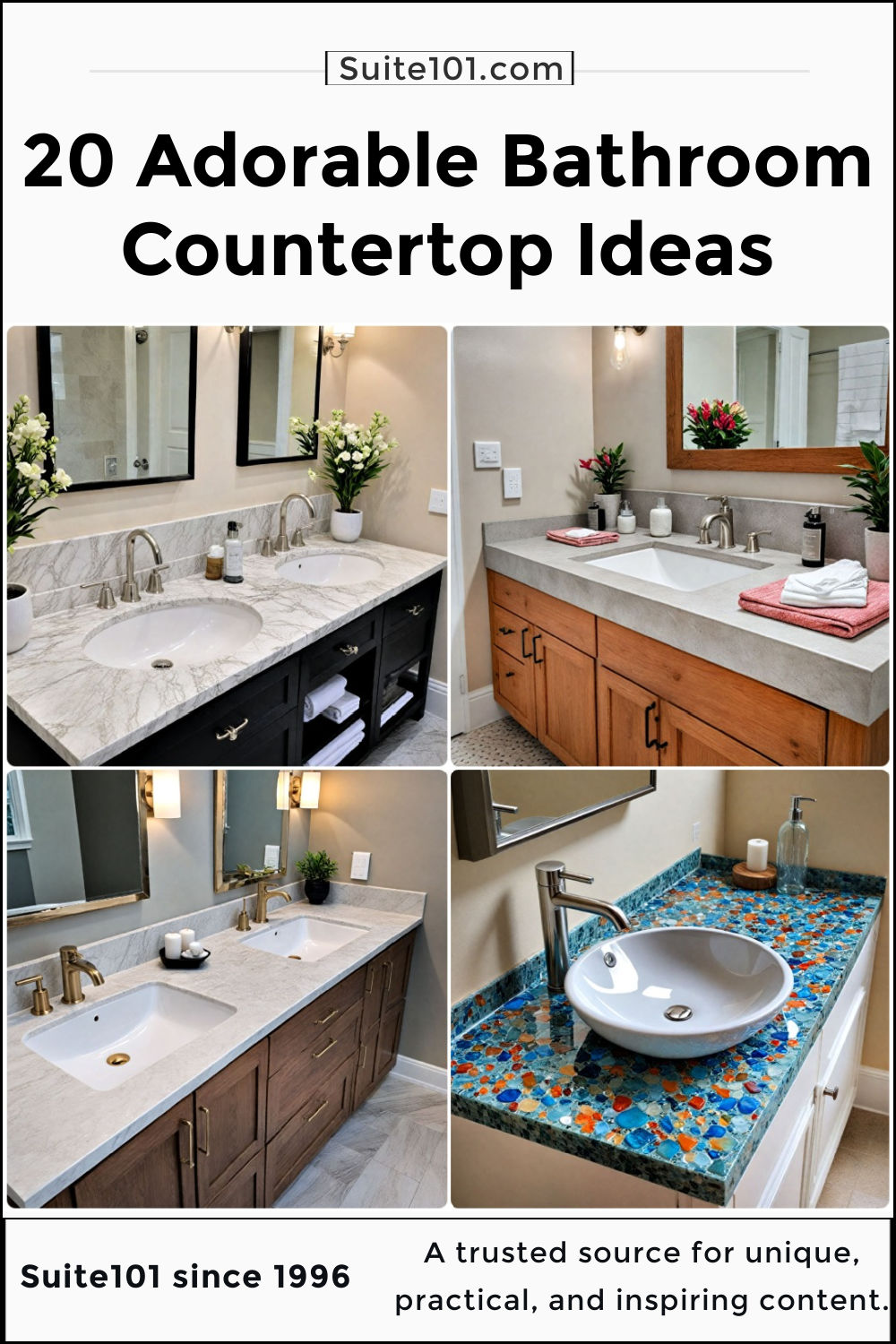 20 Bathroom Countertop Ideas You'll Want To Steal