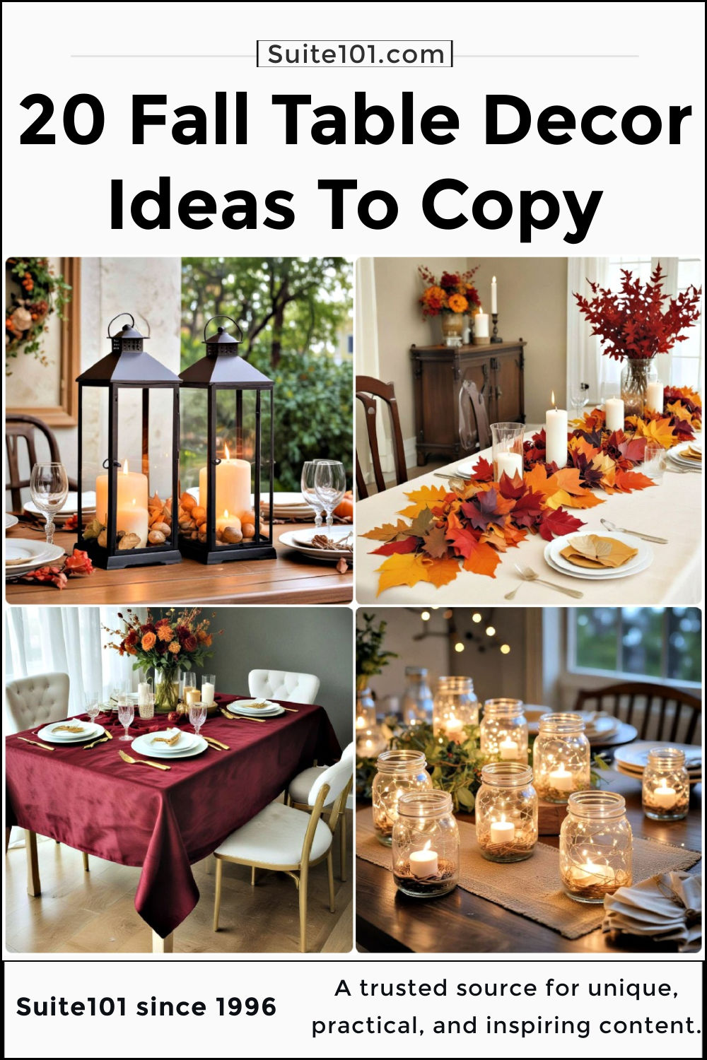 20 Fall Table Decor Ideas for An Unforgettable Gathering