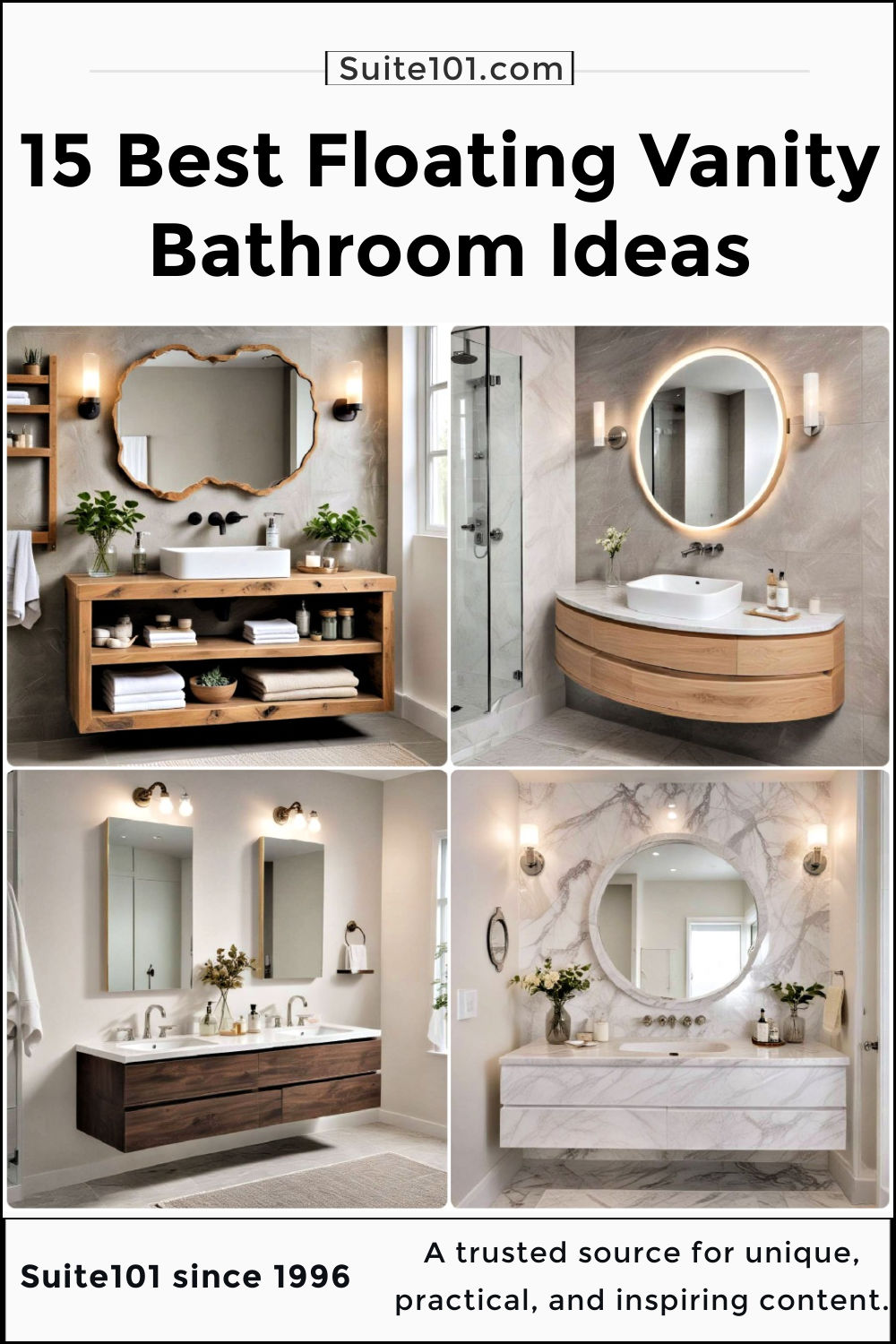 15 Floating Vanity Bathroom Ideas for Modern Homes
